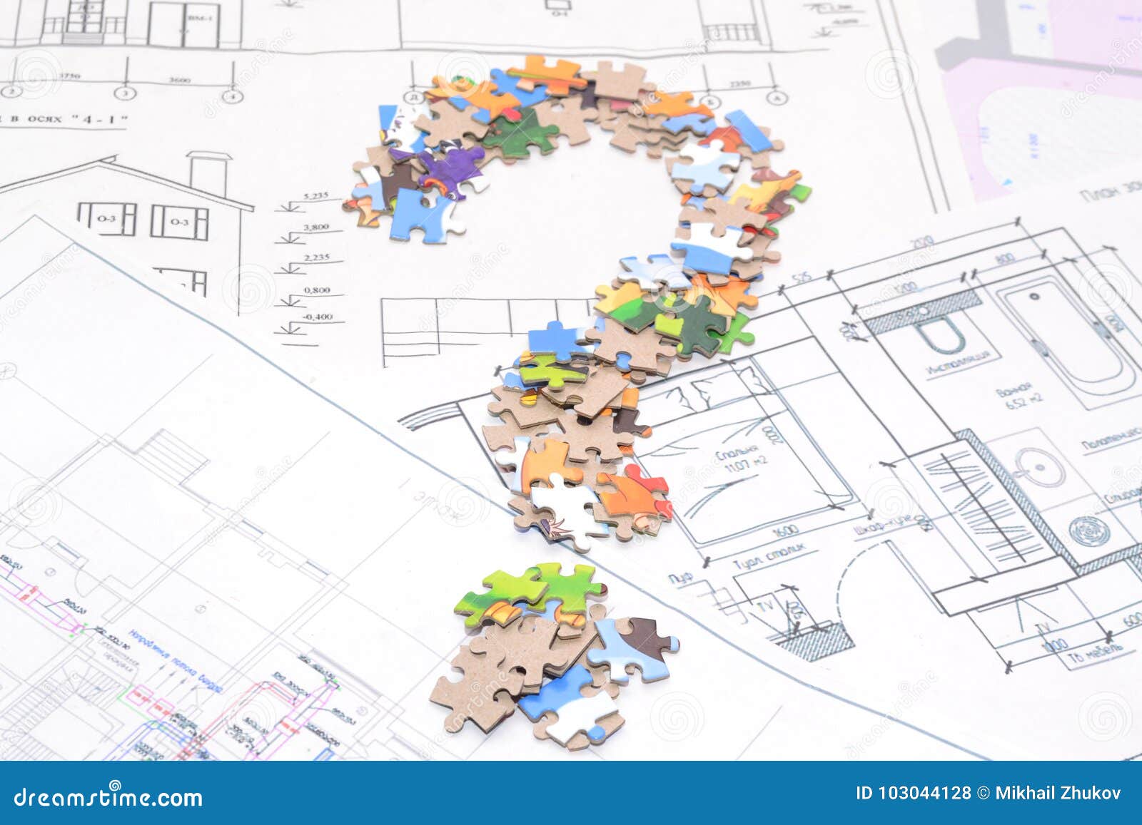 A Great Architectural Question. Stock Photo - Image of great, riddle ...