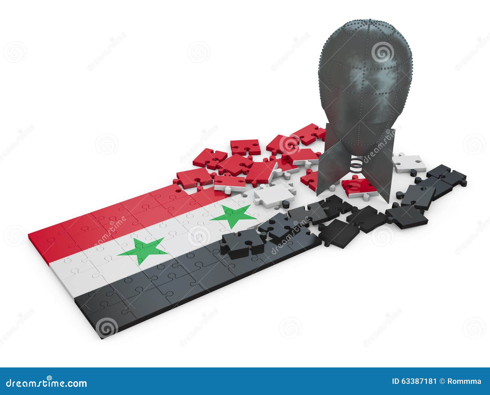 Puzzles of Syria stock illustration. Illustration of east - 63387181