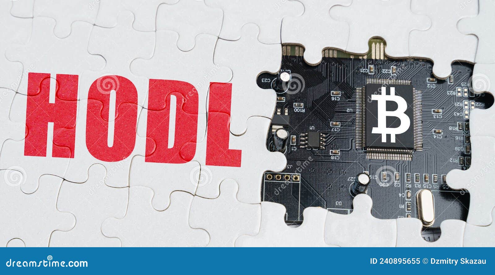 On the Puzzles There is a Processor with a Bitcoin Symbol and it Says ...