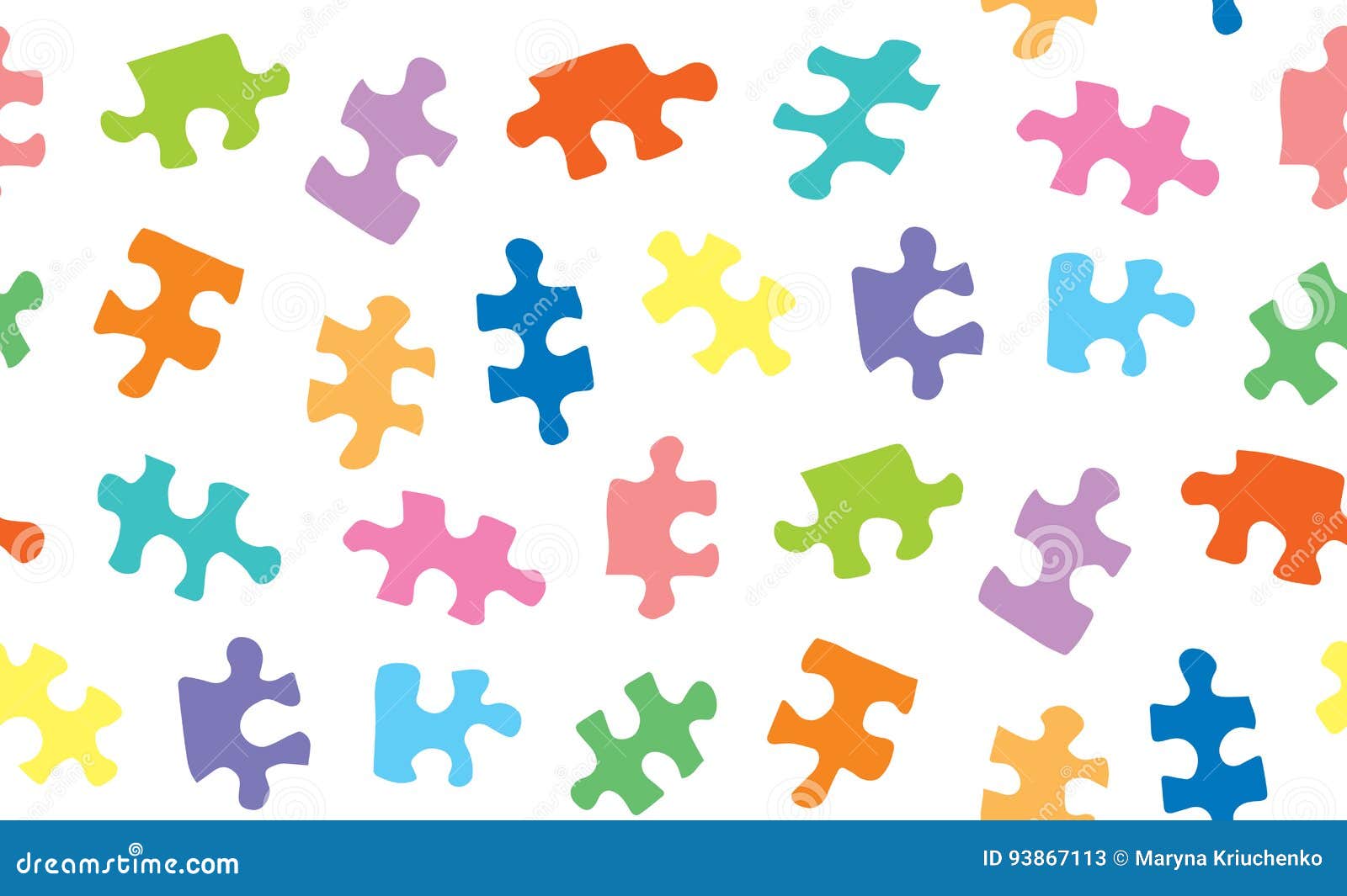 Puzzles. Vector drawing stock vector. Illustration of cartoon - 93867113