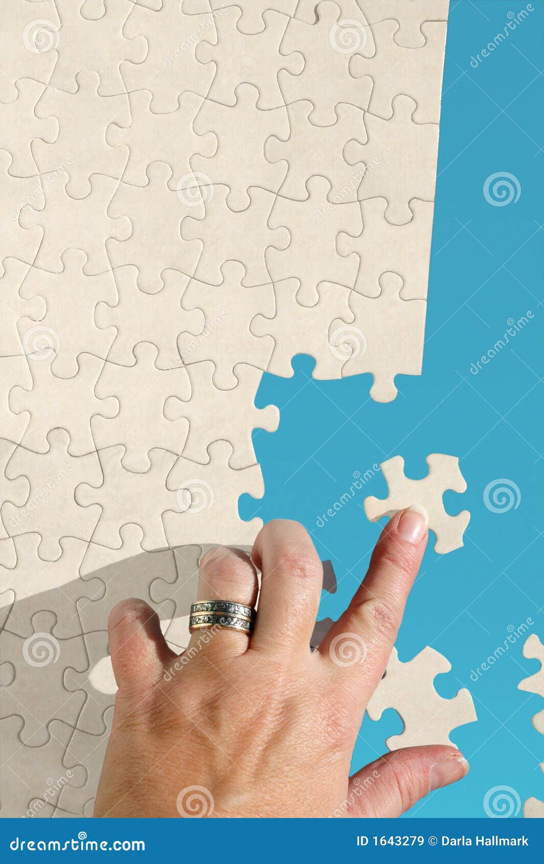Puzzling 2 stock image. Image of finish, jigsaw, abstract - 1643279