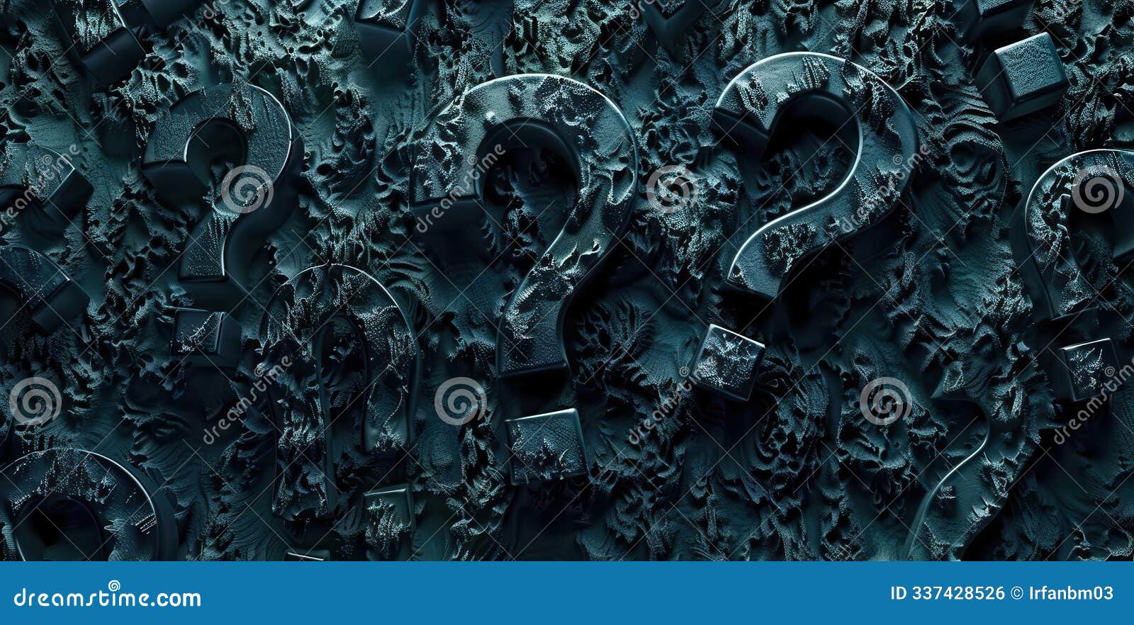Puzzling Mystery. Question Marks Background Concept Stock Illustration ...