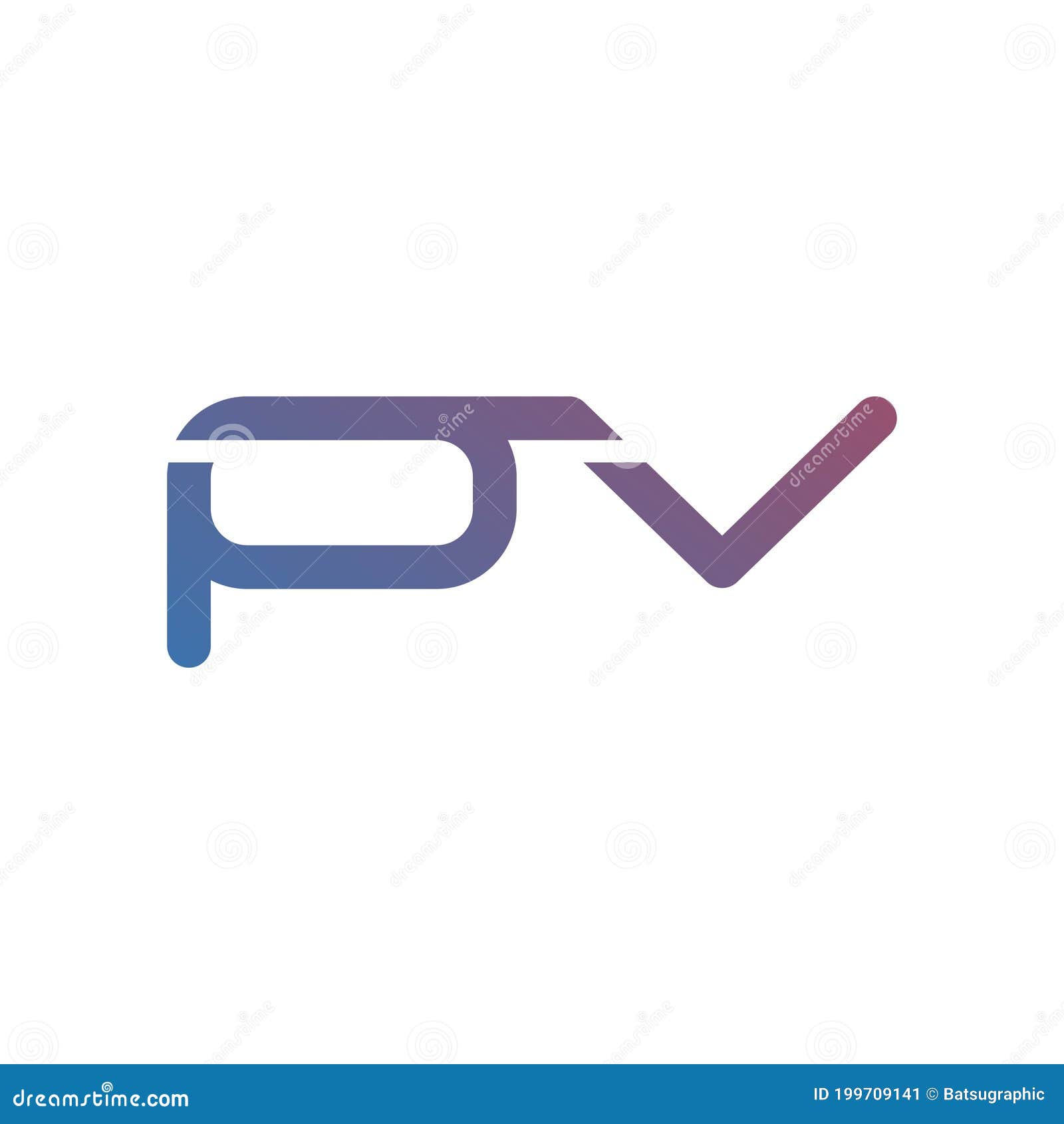 Pv Initial Letter Vector Logo Icon Stock Vector - Illustration of ...