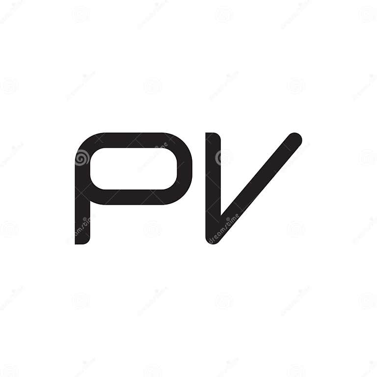 Pv Initial Letter Vector Logo Icon Stock Vector - Illustration of ...