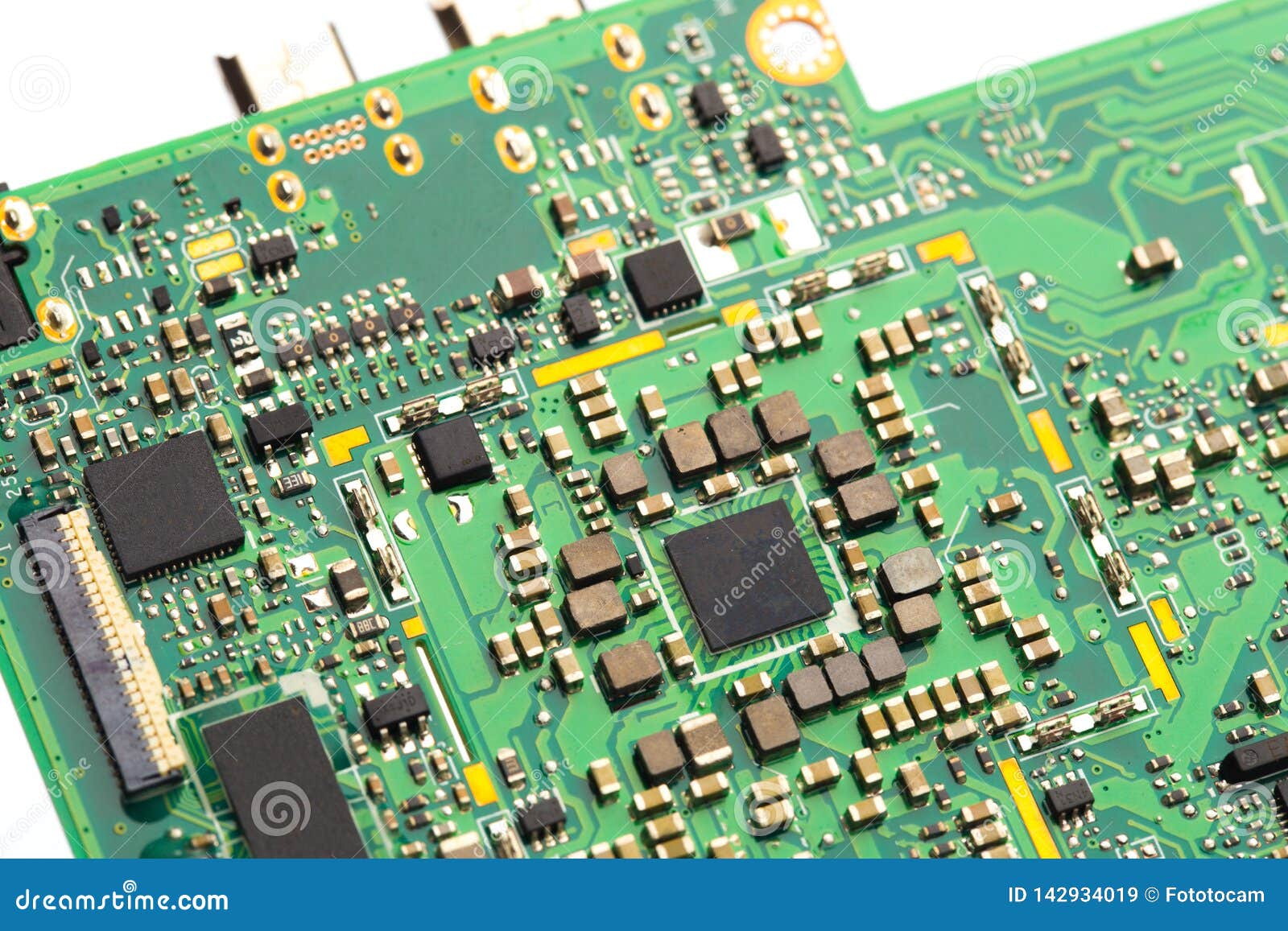 PVB Mother Board Isolated on White Stock Image - Image of hardware ...