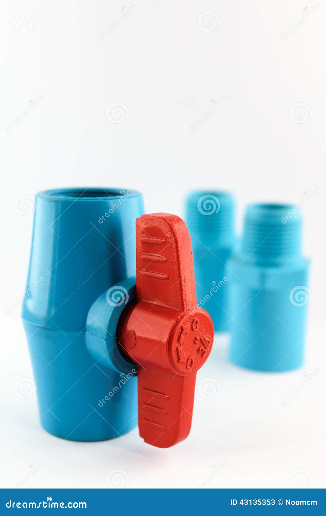 PVC ball valve stock image. Image of plastic, sanitary - 43135353