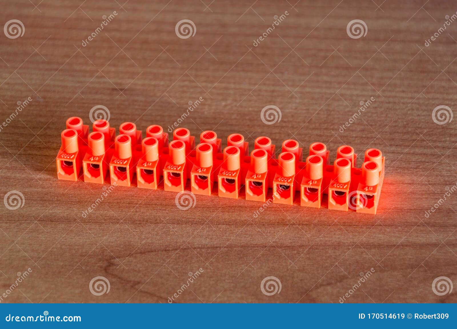 PVC Electric Wire Connector. Connector for Wire Up To 400V Stock Image ...