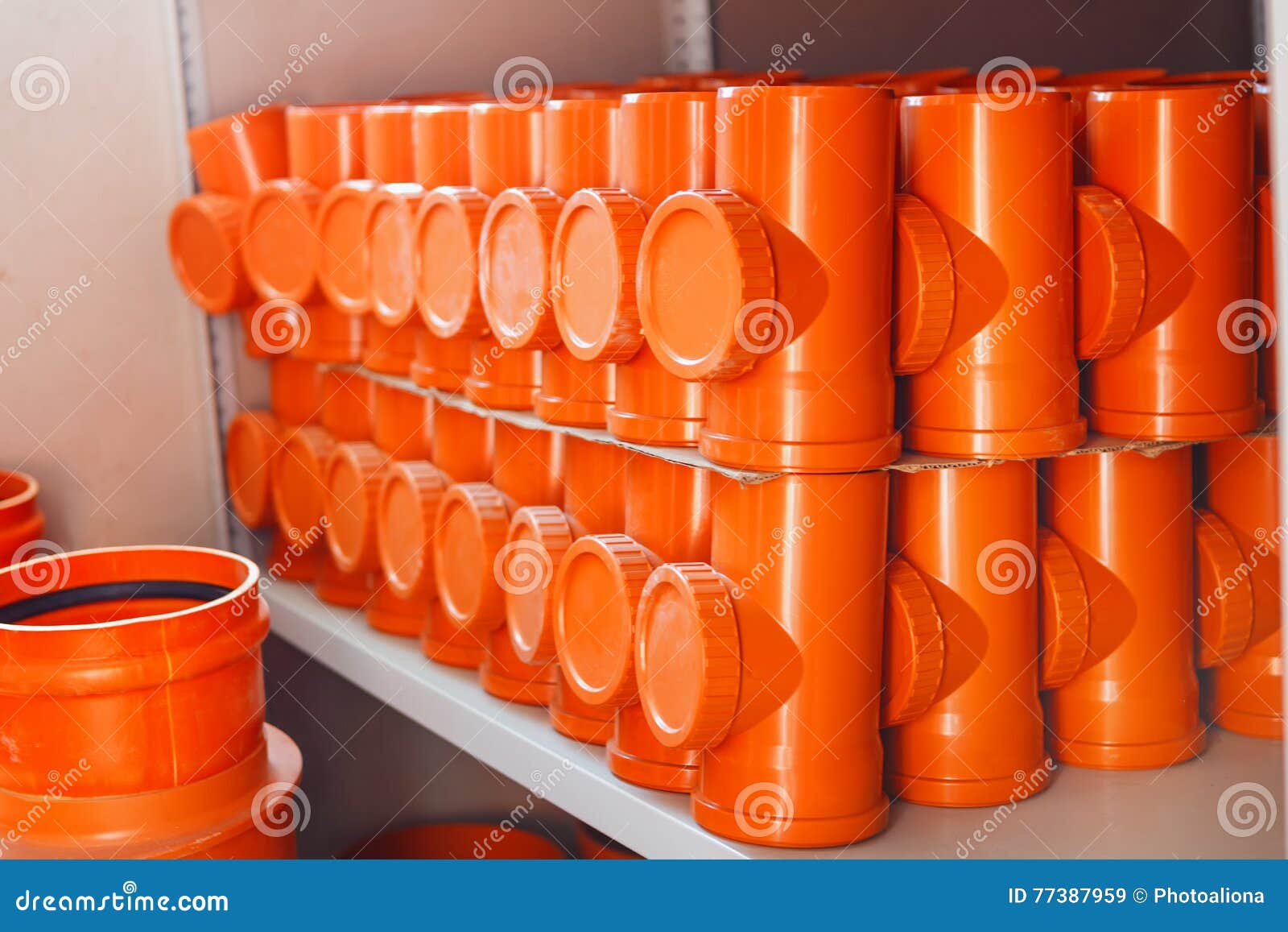 PVC Fitting In The Warehouse - A Draining Tee Revision Pipe Royalty ...