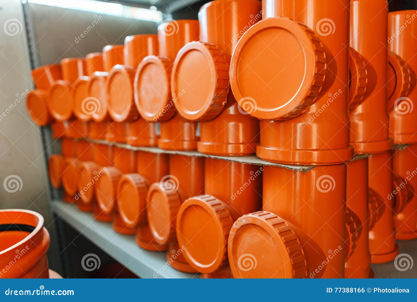 PVC Fitting In The Warehouse - A Draining Tee Revision Pipe Royalty ...