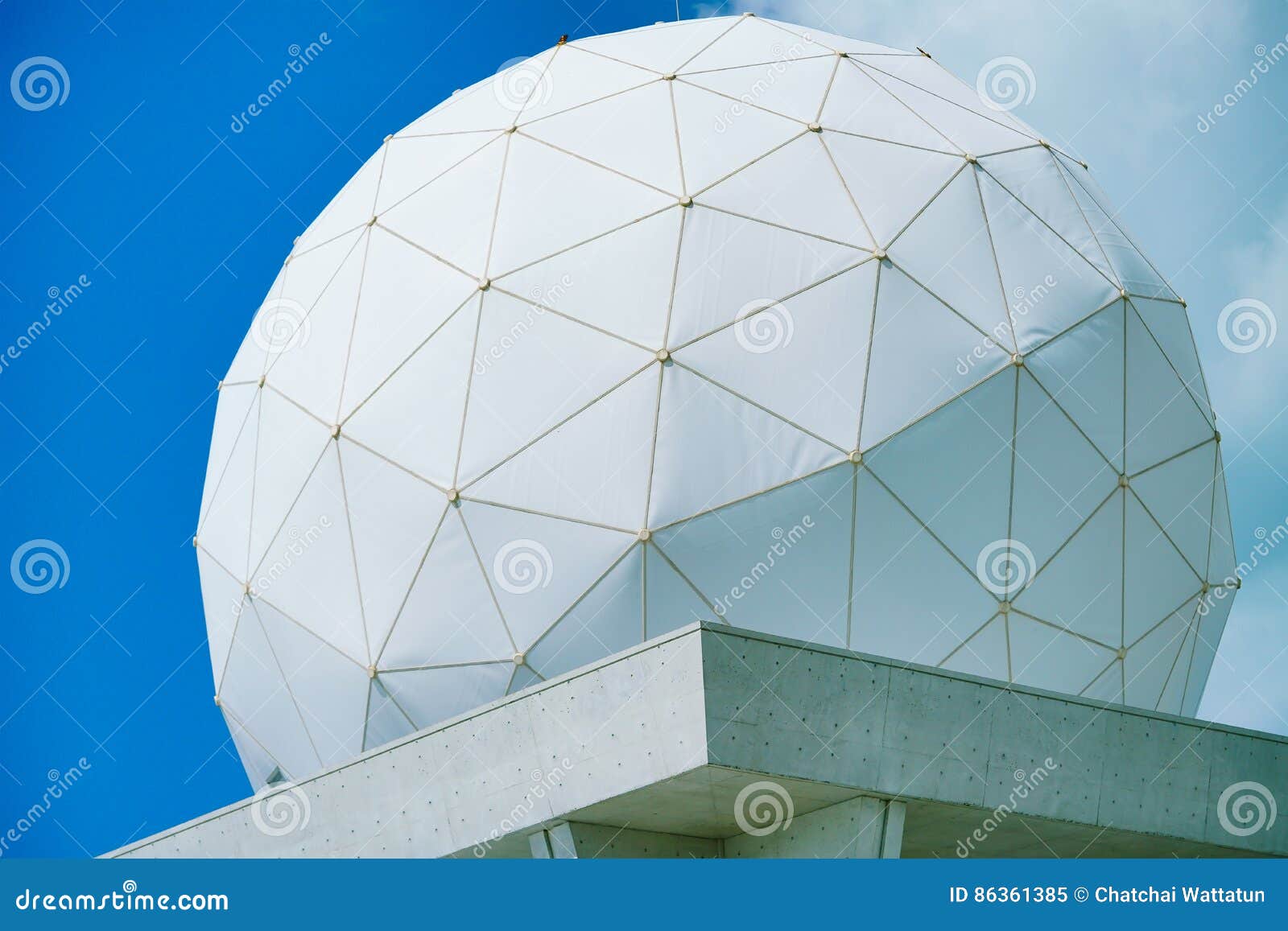 PVC Geodesic Dome. stock image. Image of telemetry, technology - 86361385