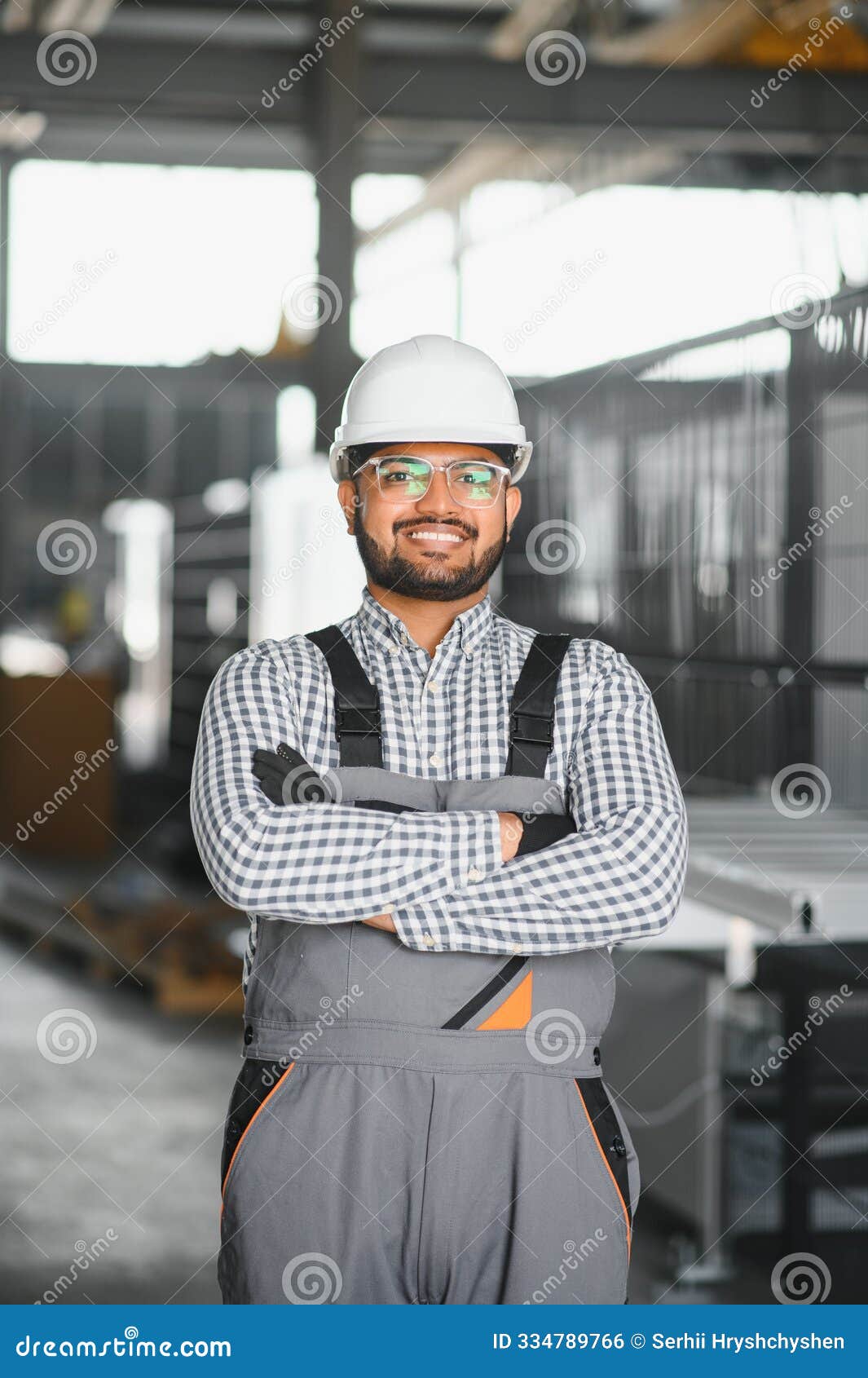 PVC Industry Worker or Operator Making Frames for Windows and Doors ...