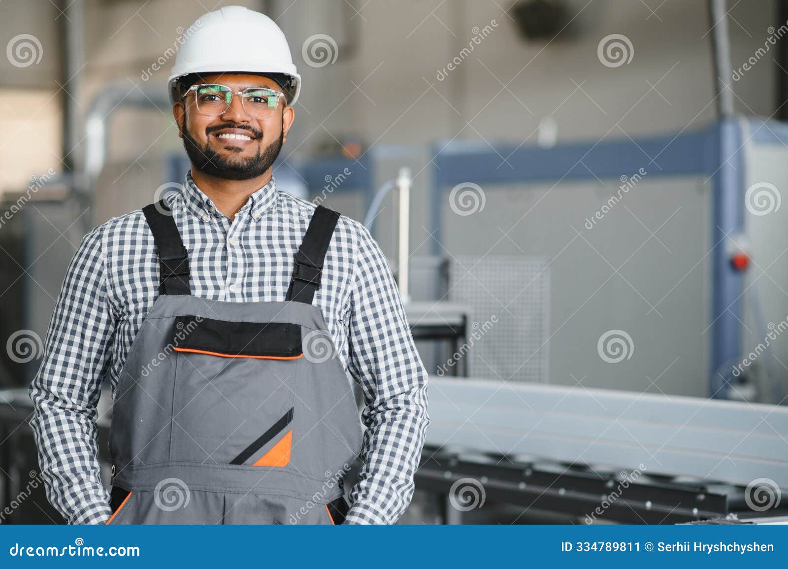 PVC Industry Worker or Operator Making Frames for Windows and Doors ...