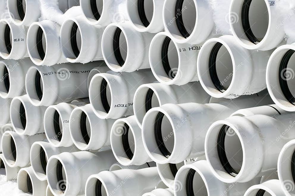 PVC Pipe stock image. Image of piled, pipe, industrial - 9238107