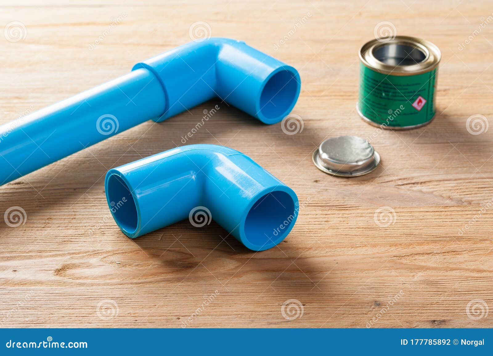 PVC Pipe connections stock photo. Image of cement, cutter - 177785892