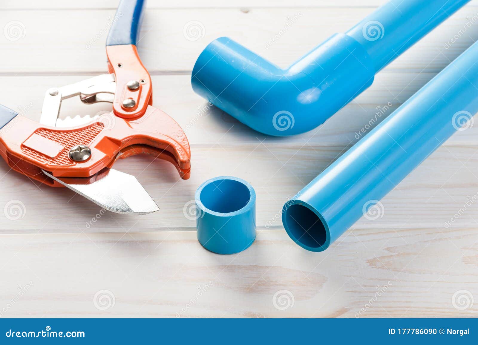 PVC Pipe connections stock photo. Image of industrial - 177786090