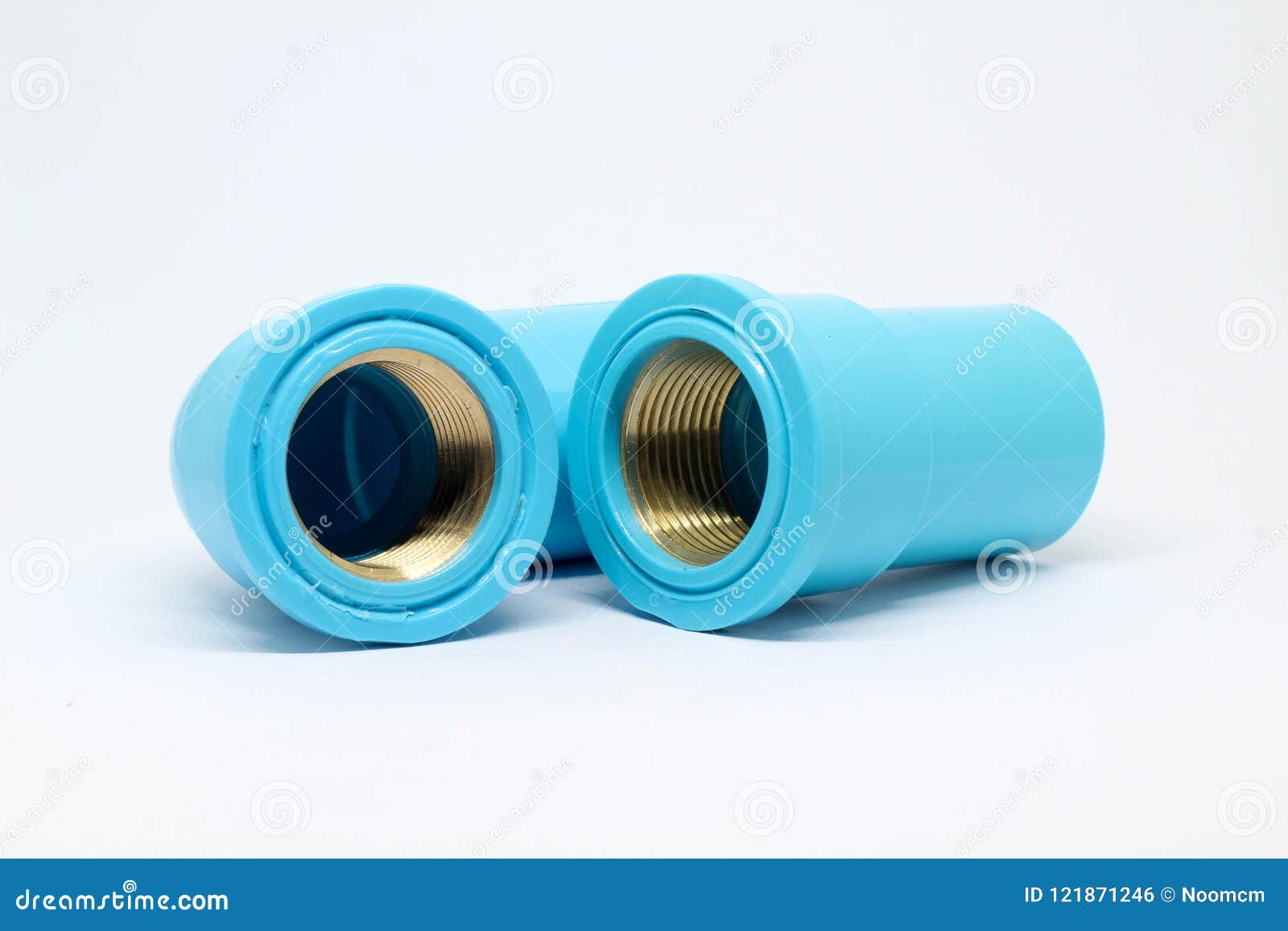 Pipe Fitting on White Background. Stock Photo - Image of isolated ...