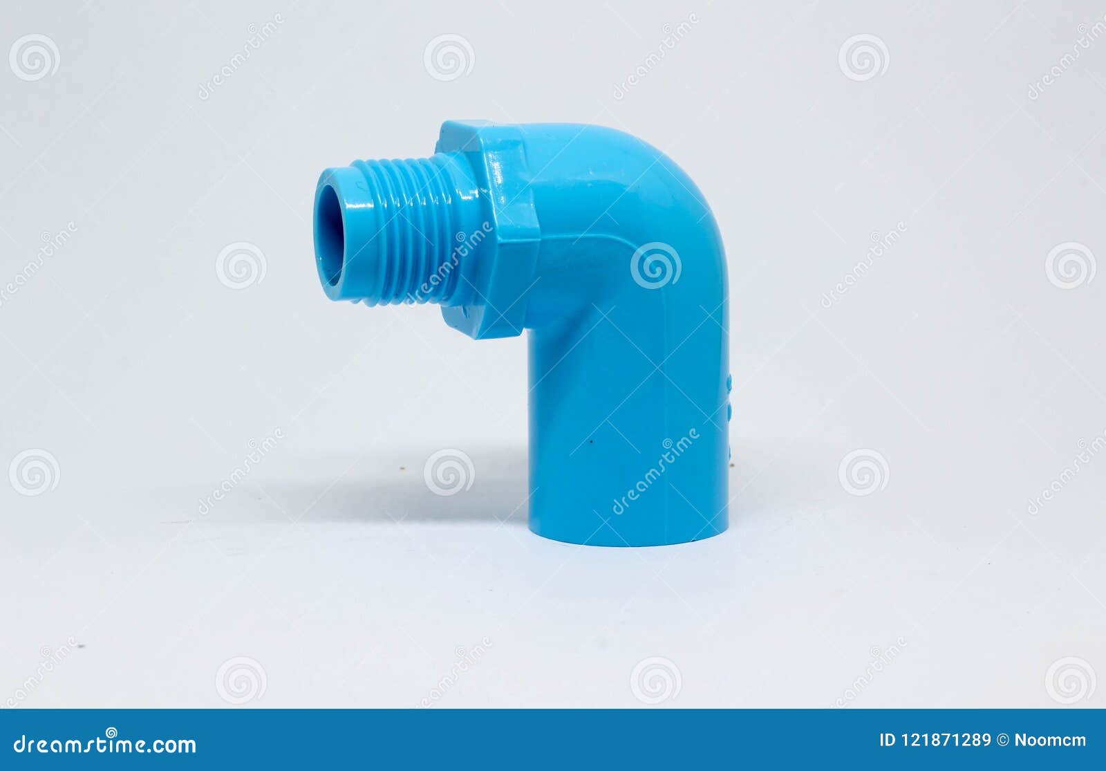 Pipe Fitting on White Background. Stock Image - Image of faucet ...