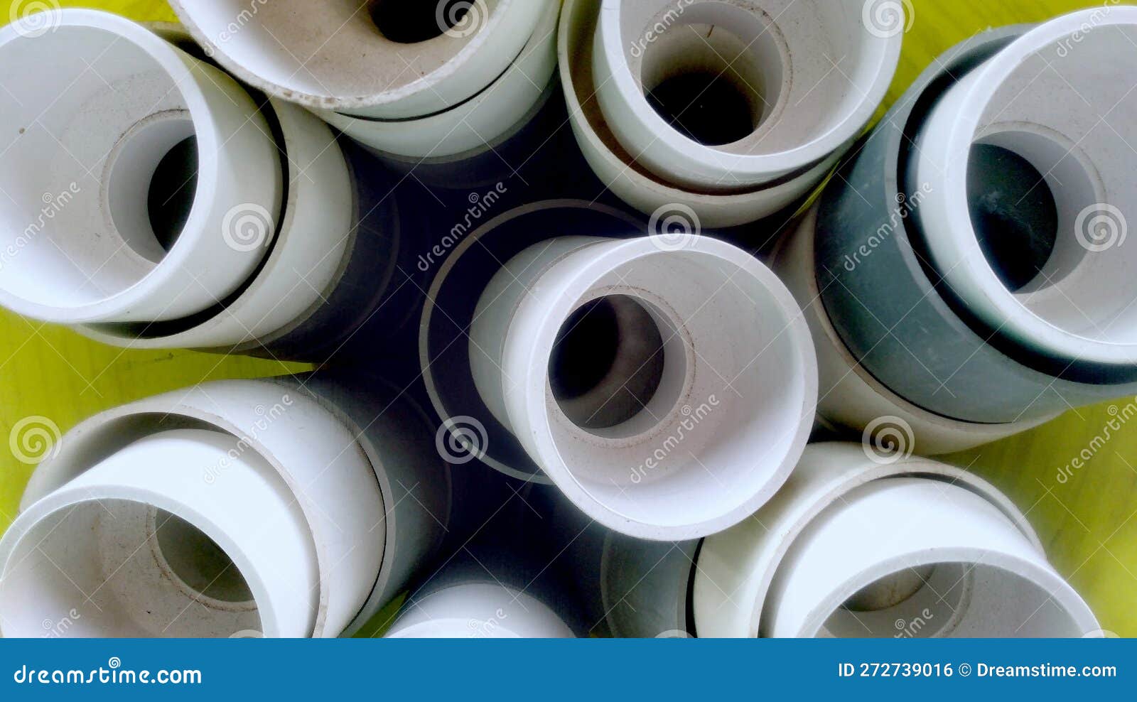 Pvc pipe pattern stock photo. Image of industry, yellow - 272739016