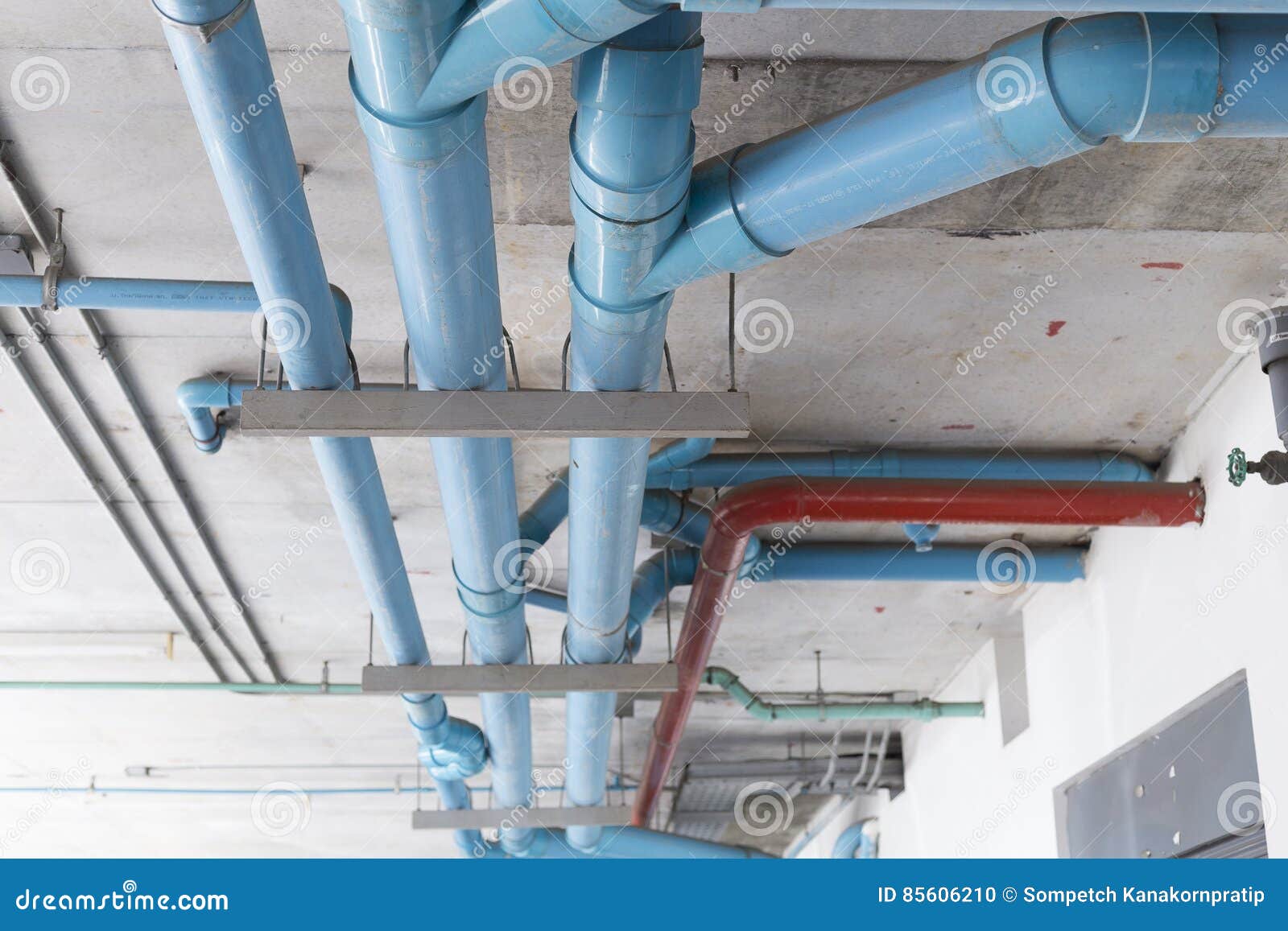 PVC pipe stock photo. Image of blue, heap, municipal - 85606210