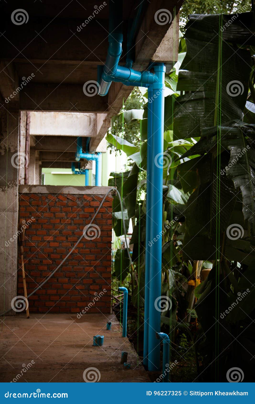 Pvc pipe in water systems stock image. Image of pipes - 96227325