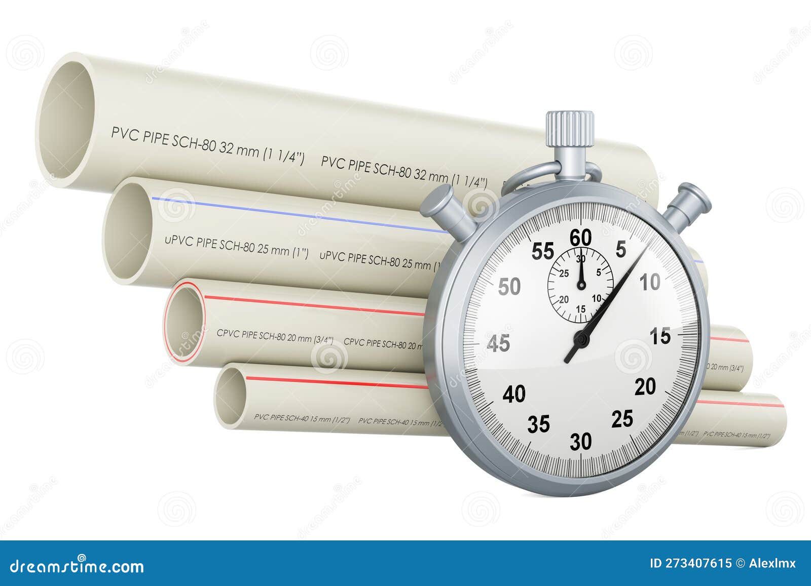 PVC Pipes, Composite Pipe, UPVC Pipe, CPVC Pipe With Stopwatch, 3D ...