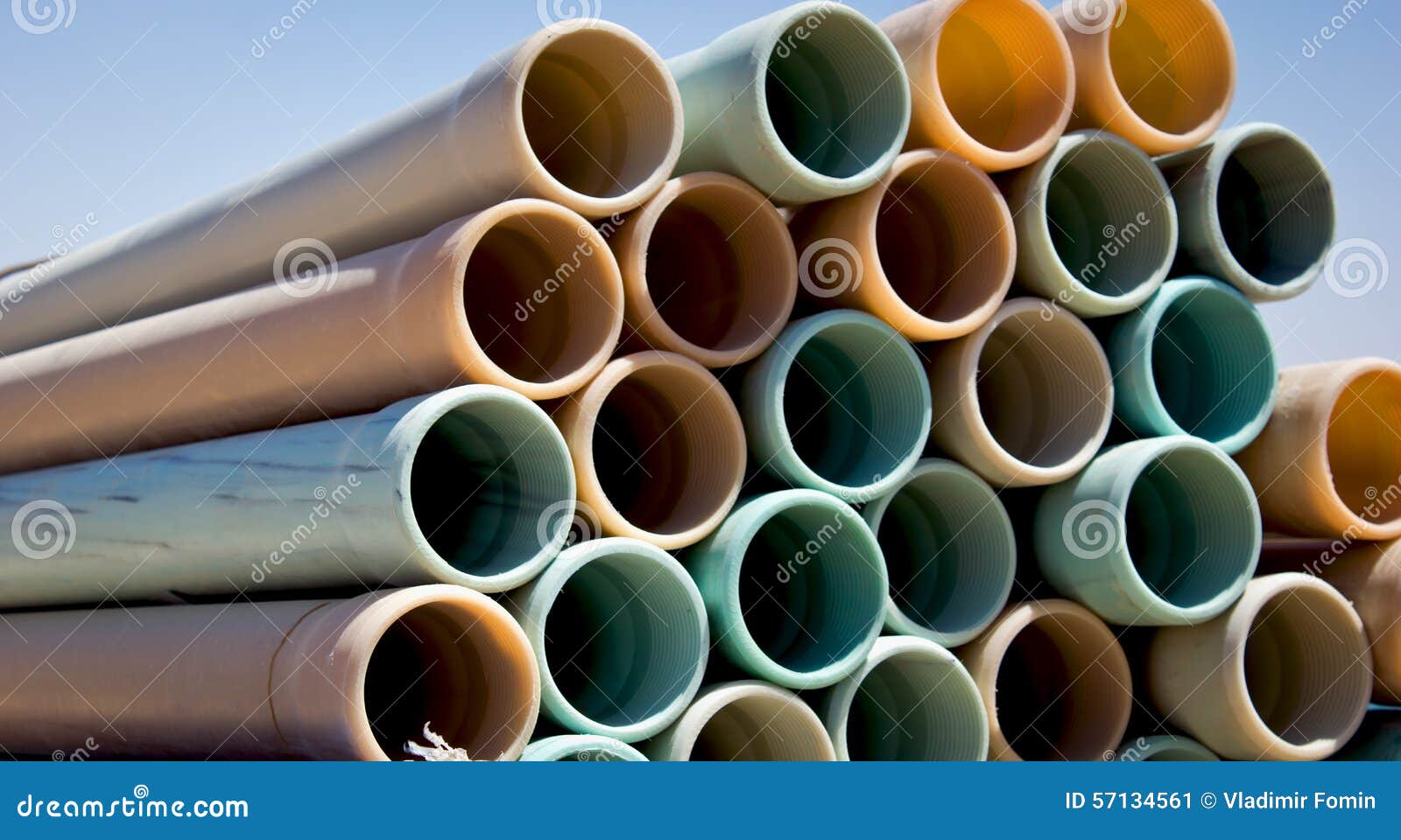 PVC pipes stock image. Image of unloading, south, pipes - 57134561