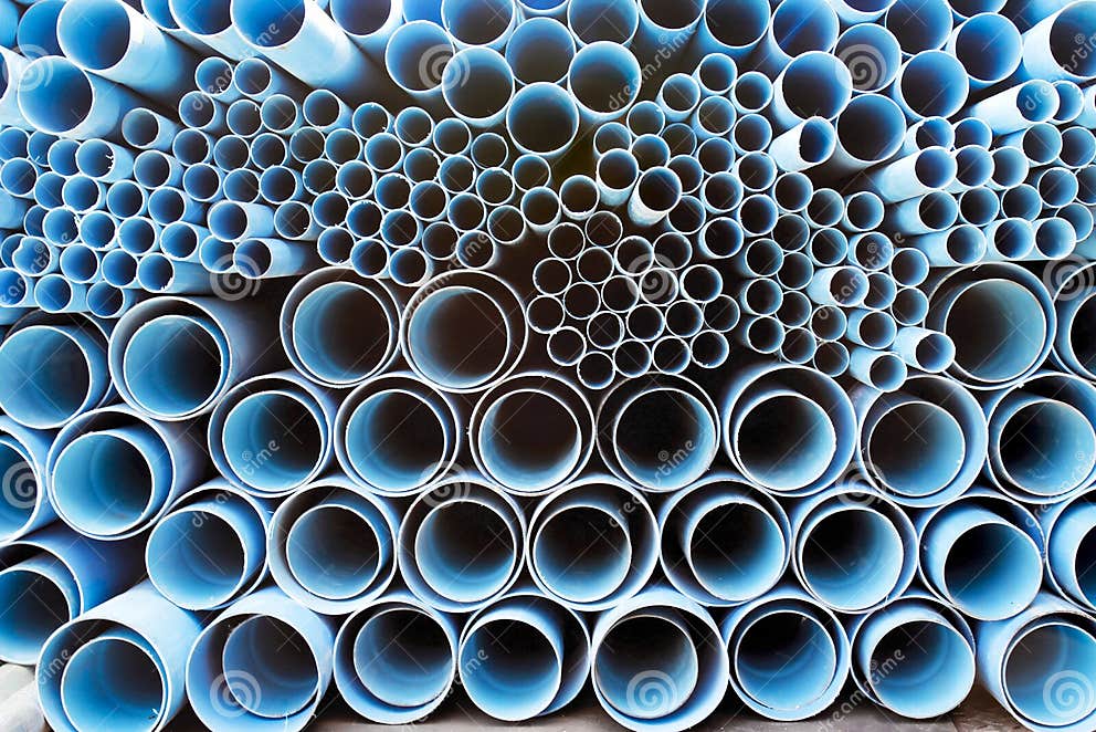 PVC pipes stock photo. Image of blue, residential, plumbing - 31318392
