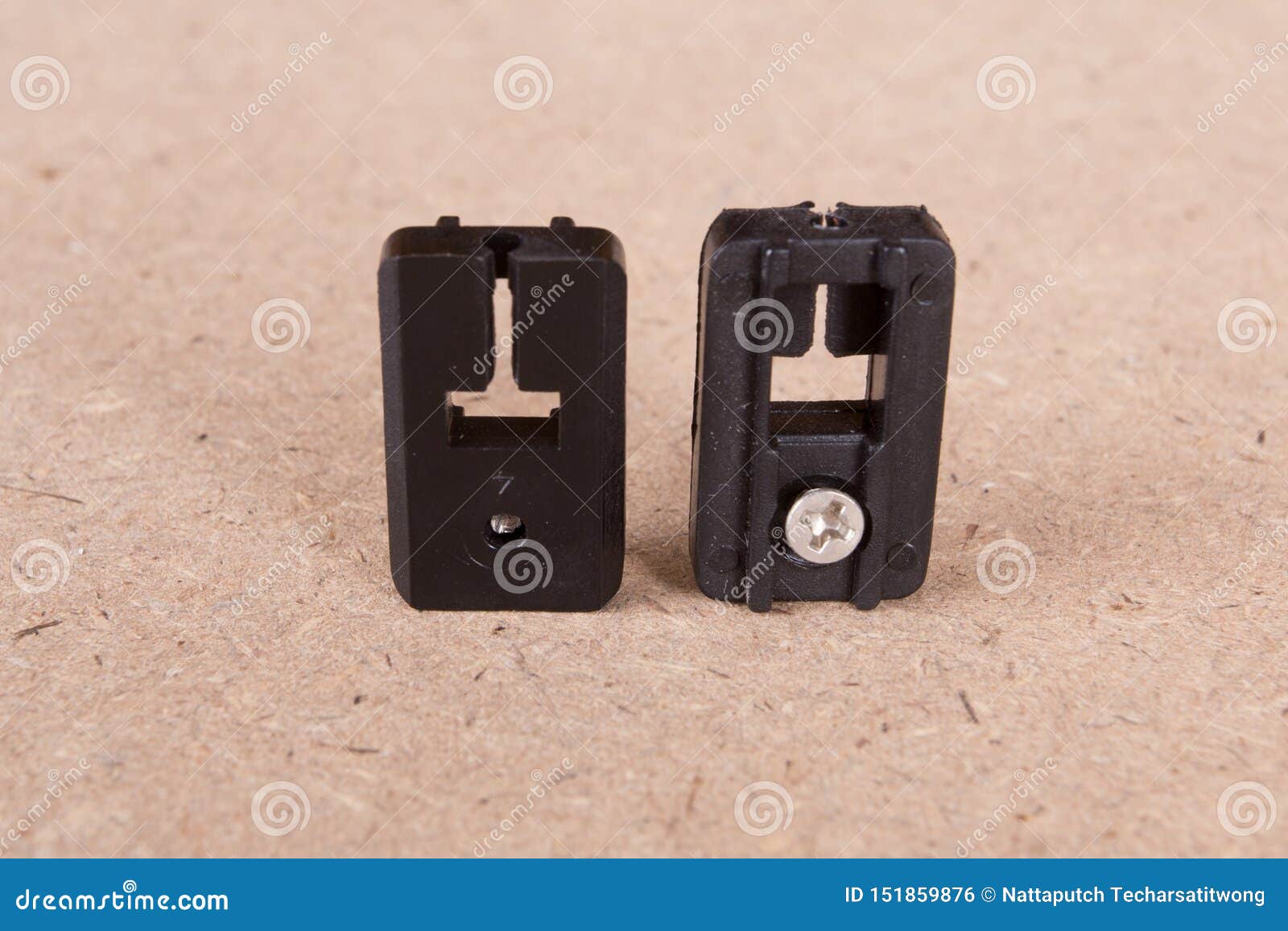 Pvc Plastic Window Parts Isolated on Brown Background Stock Photo ...