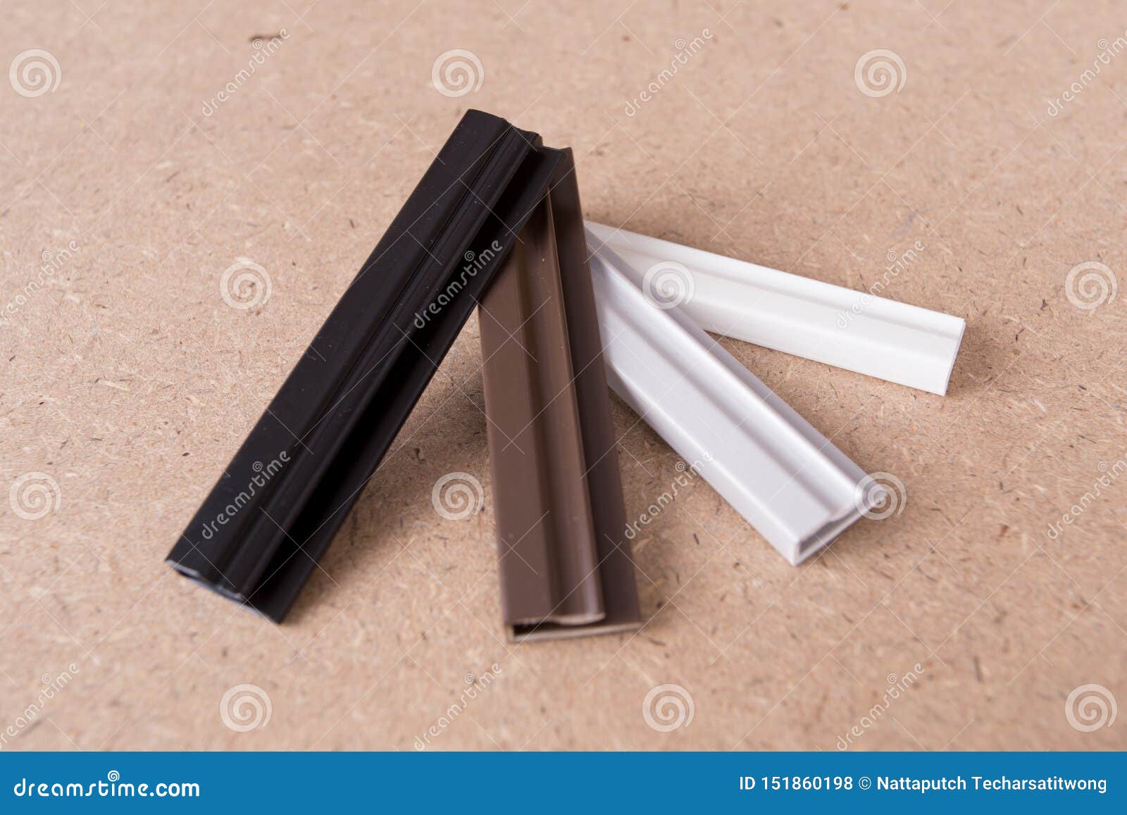 Pvc Plastic Window Parts Isolated on Brown Background Stock Photo ...