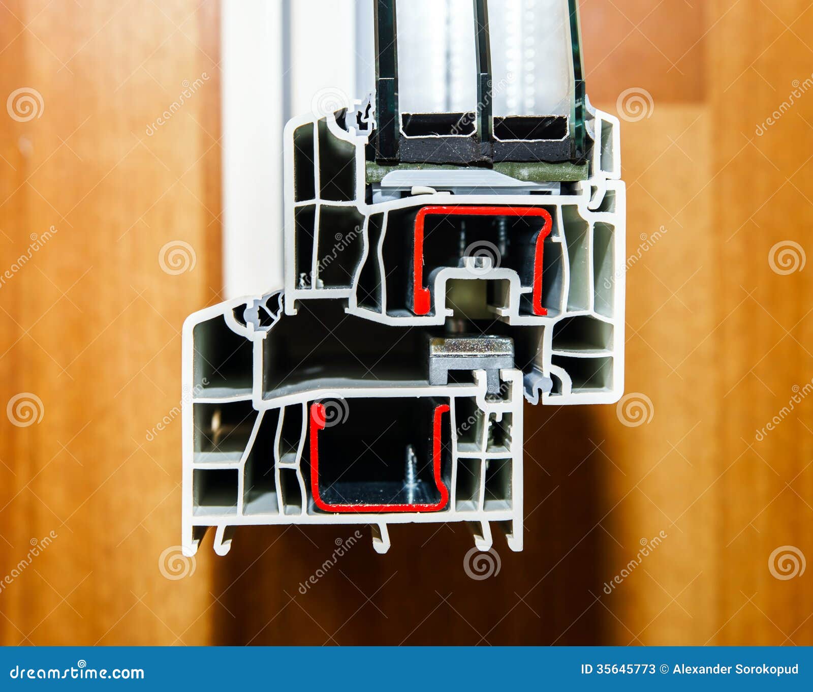 PVC Profile System for Windows Stock Image - Image of contemplation ...