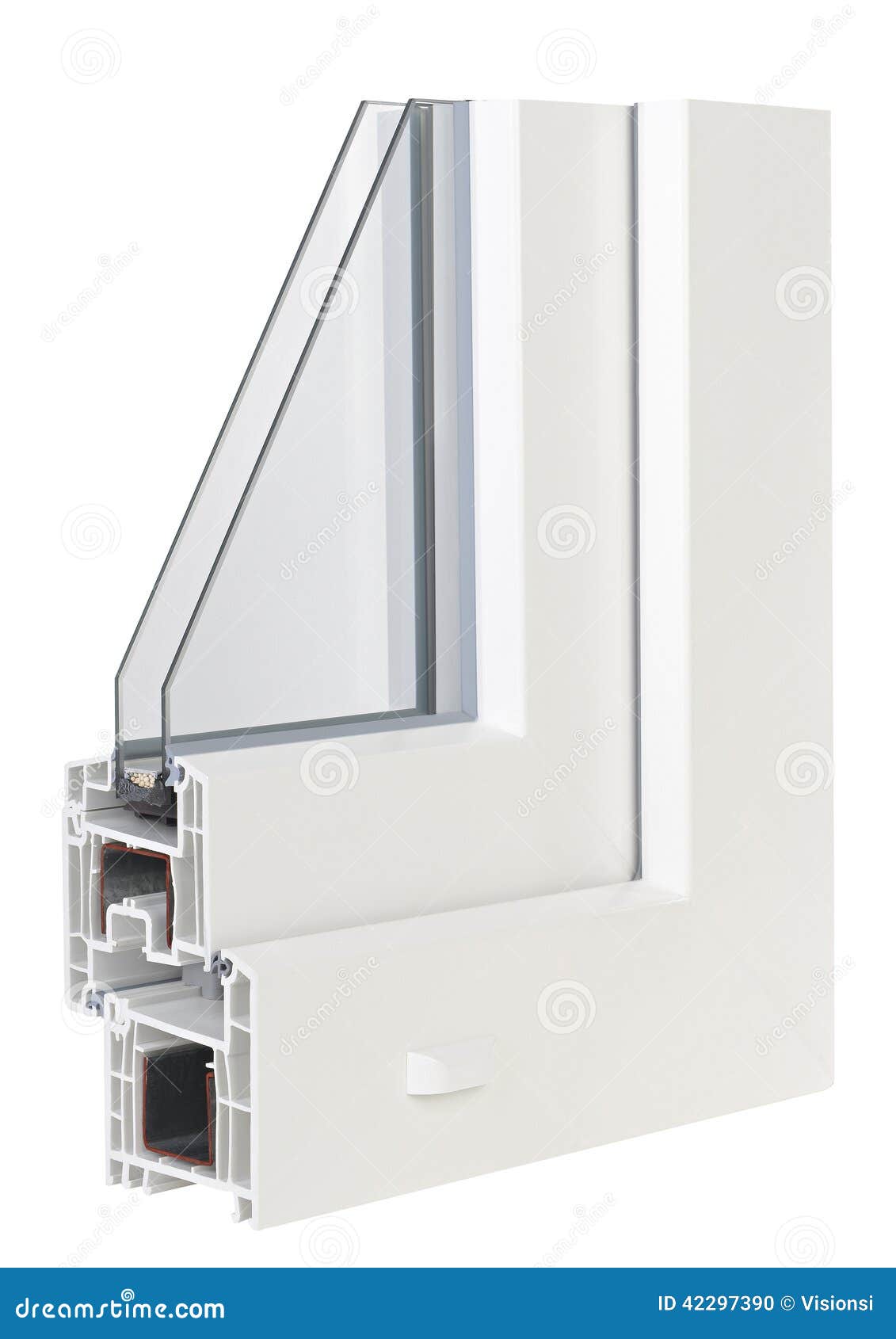 Pvc Profile Windows with Triple Glazing Stock Illustration ...