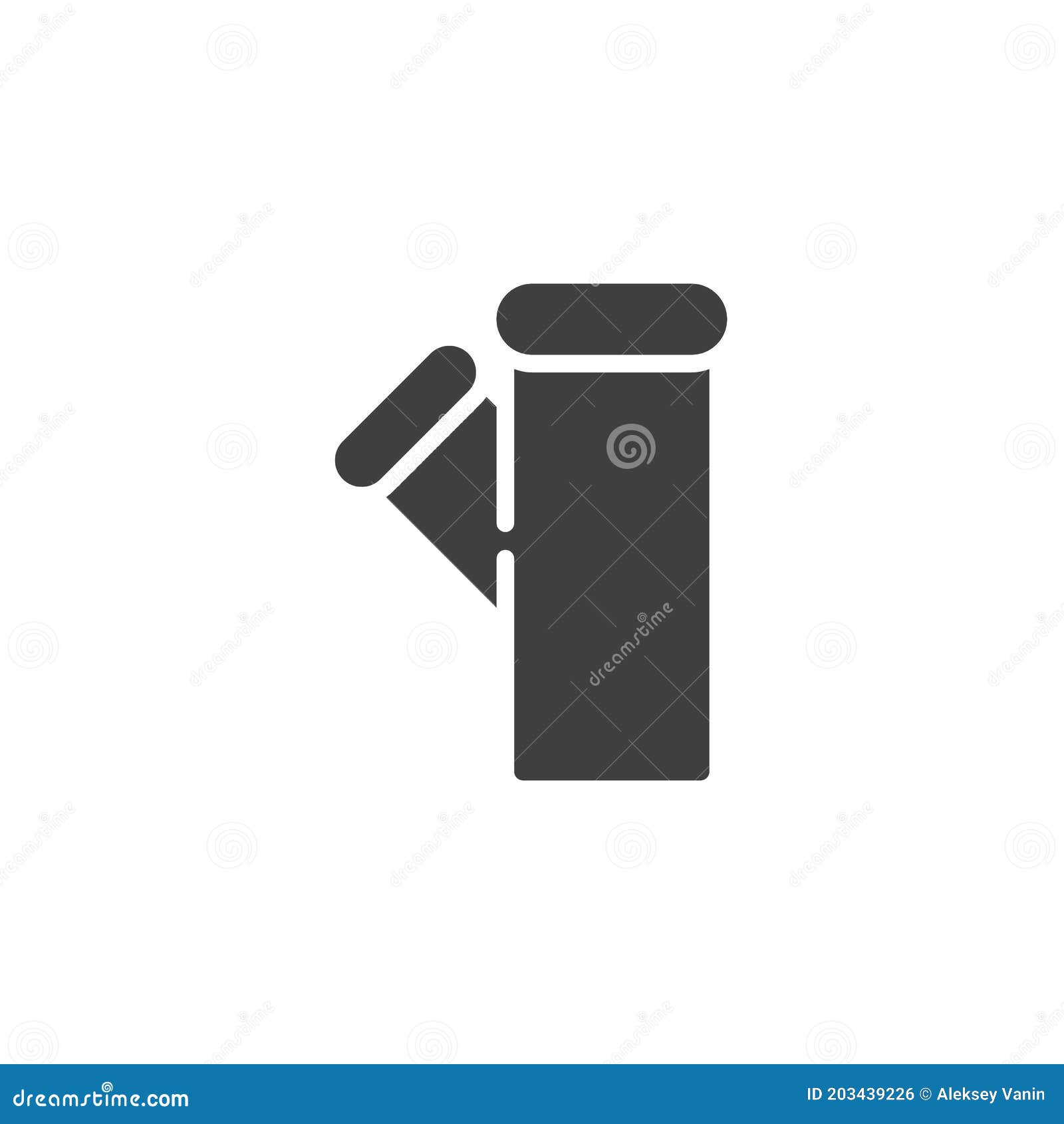 Pvc sewer pipe vector icon stock vector. Illustration of filled - 203439226