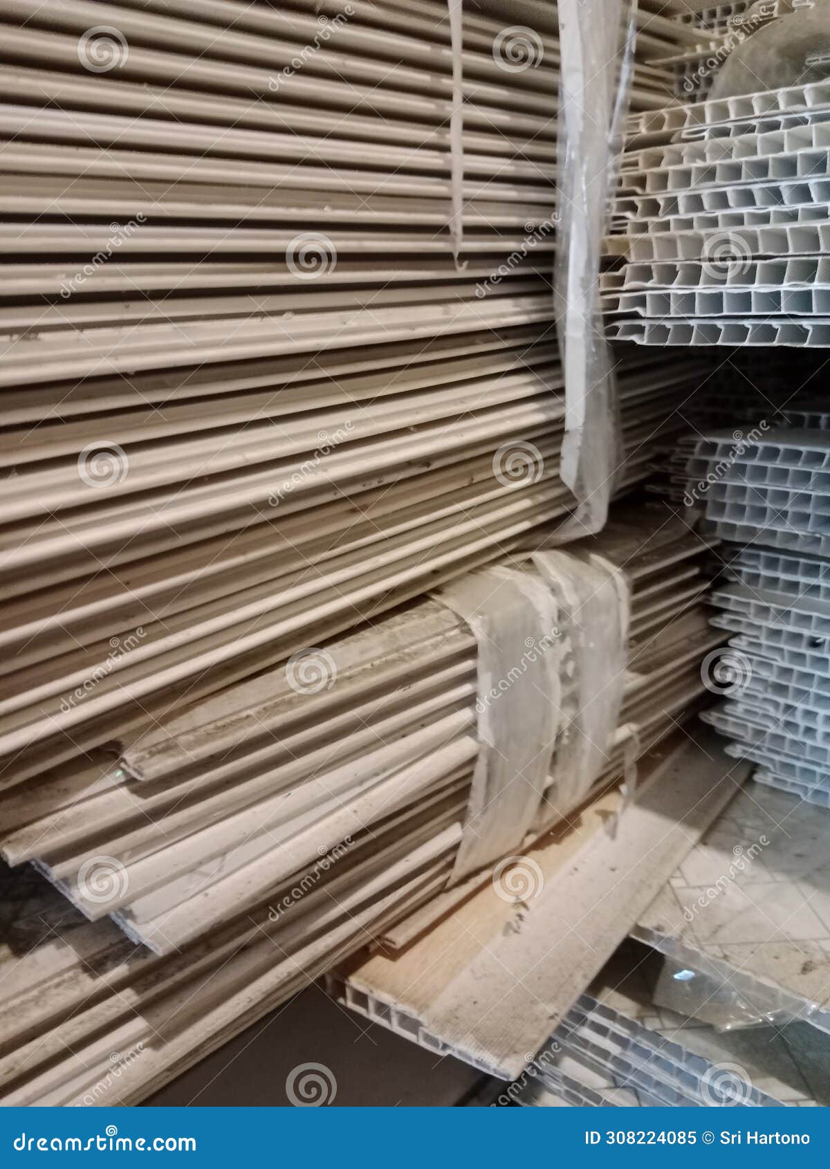 Pvc Stacked in a Storage Warehouse Stock Image - Image of storage ...