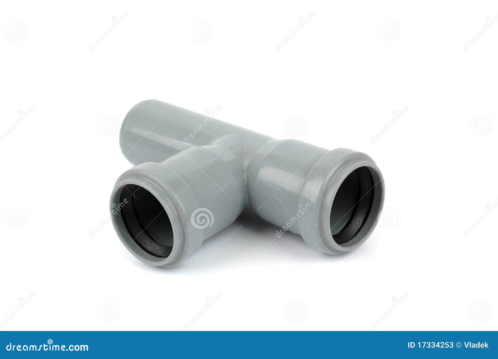 Pvc Tee Fitting Used in Water Distribution Systems Stock Image - Image ...