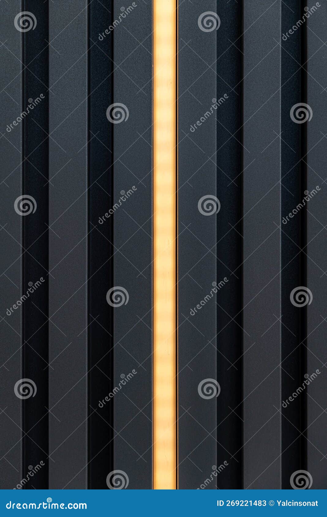 PVC Vinyl Coated Exterior Insulation Board with LED Light on it Stock ...