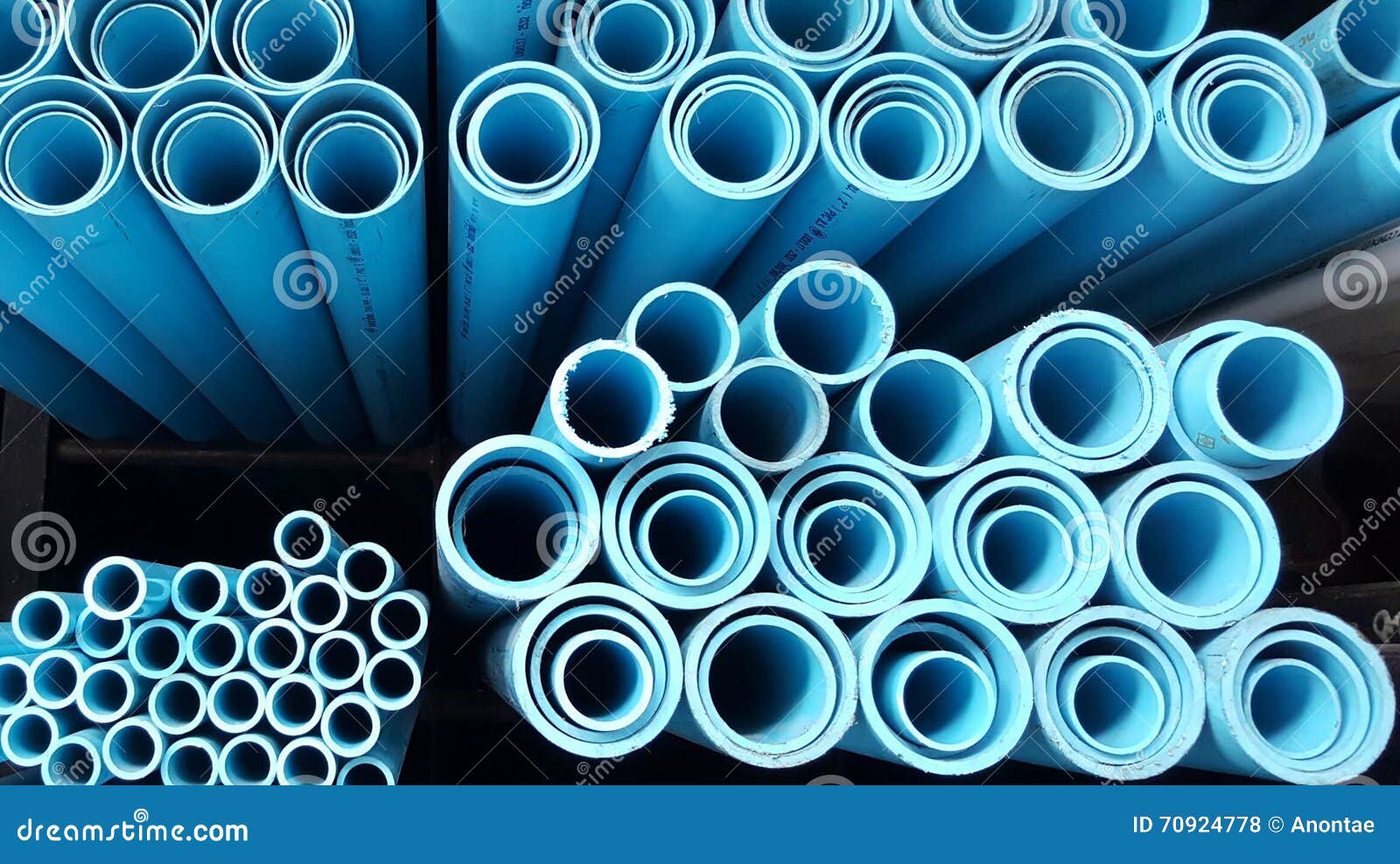 Pvc water pipe stock photo. Image of drain, pipe, blue - 70924778