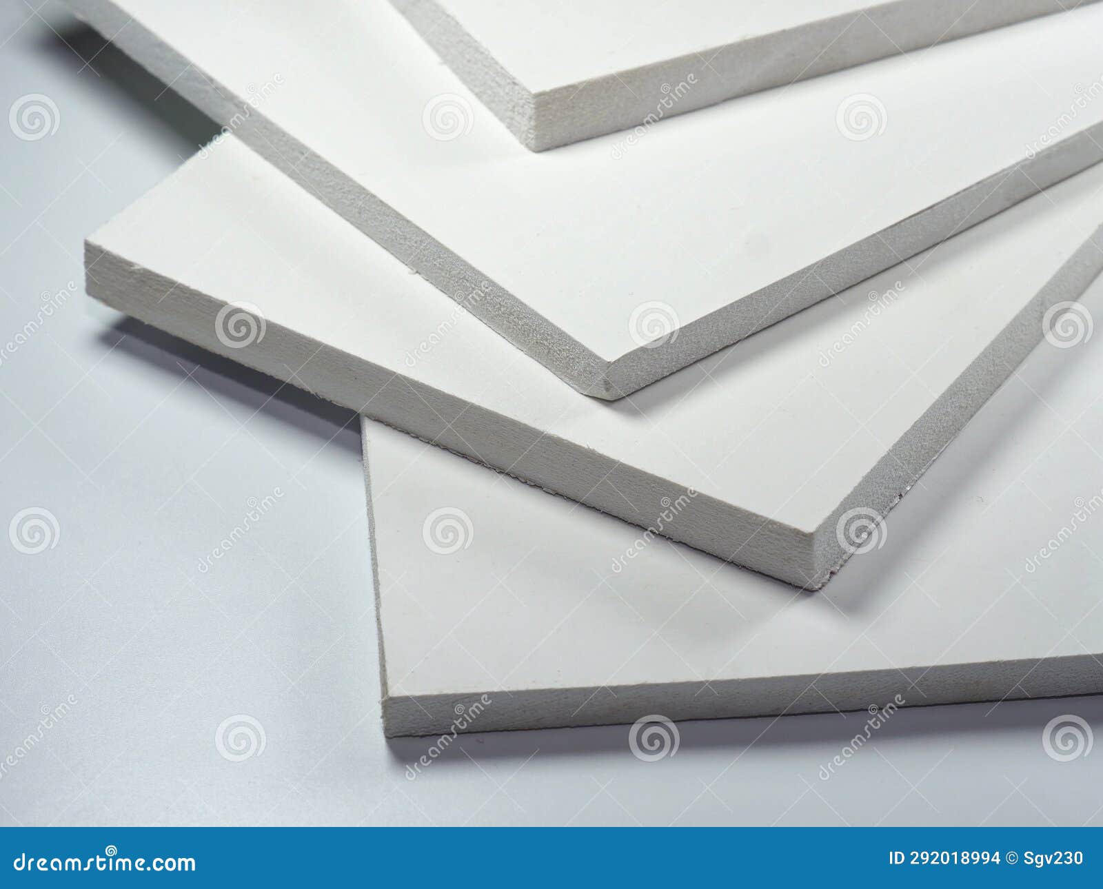 PVC white plastic sheets stock photo. Image of durable - 292018994