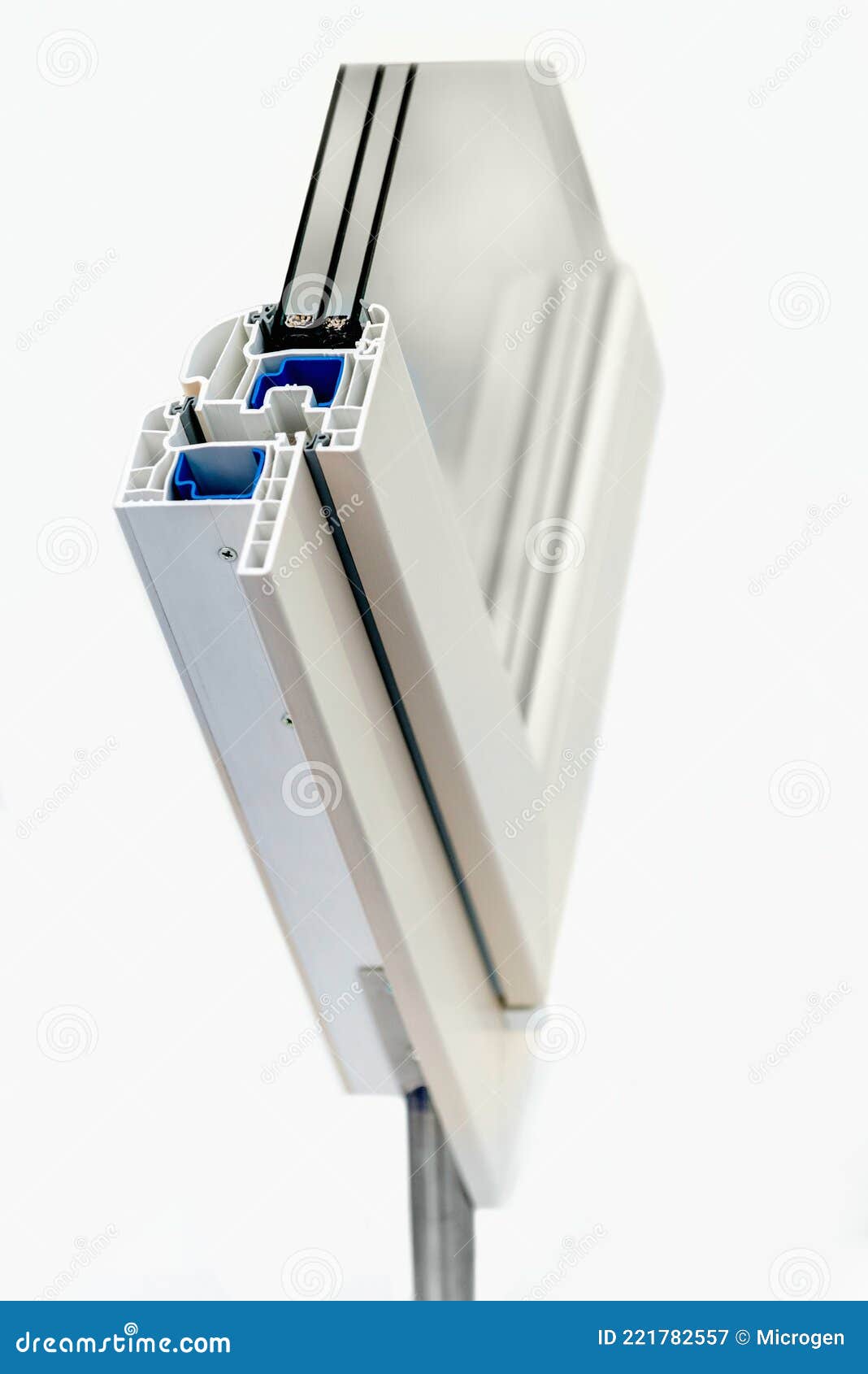 PVC Window Cross Section stock image. Image of window - 221782557