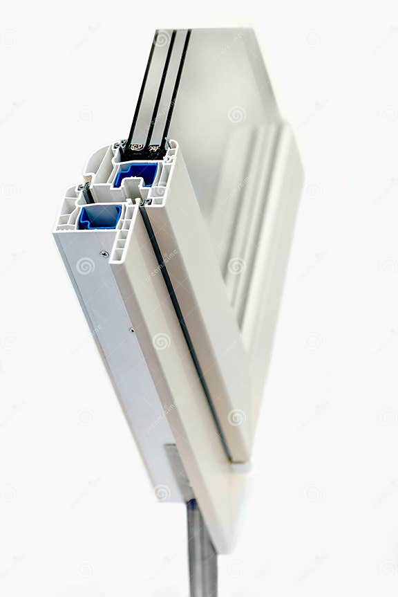 PVC Window Cross Section stock image. Image of window - 221782557