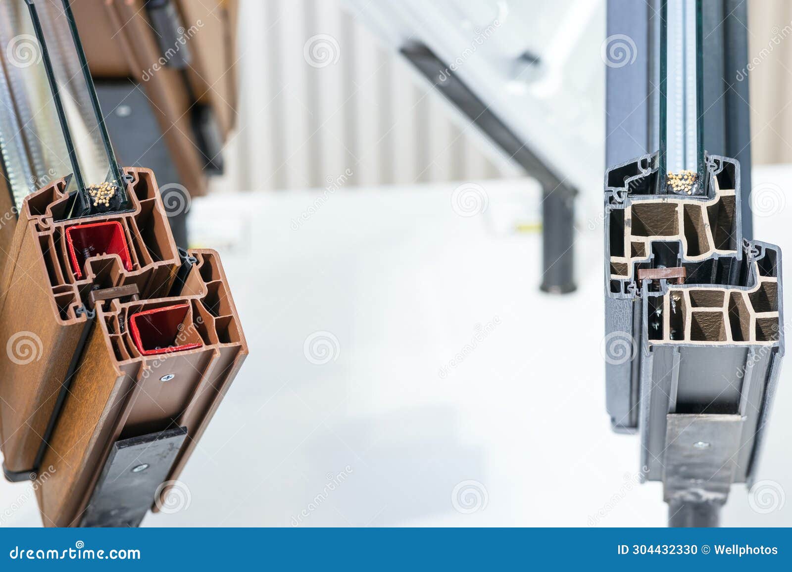 PVC Window or Door Cross Section with Copy Space Stock Photo - Image of ...