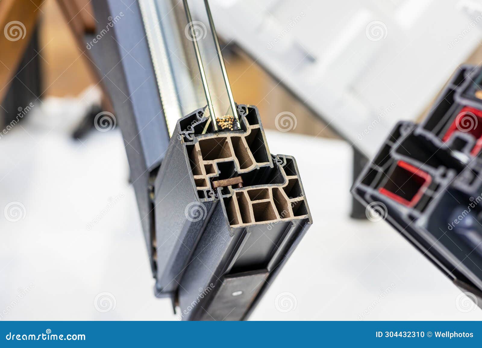 UPVC Window or Door Cross Section Stock Photo - Image of efficiency ...