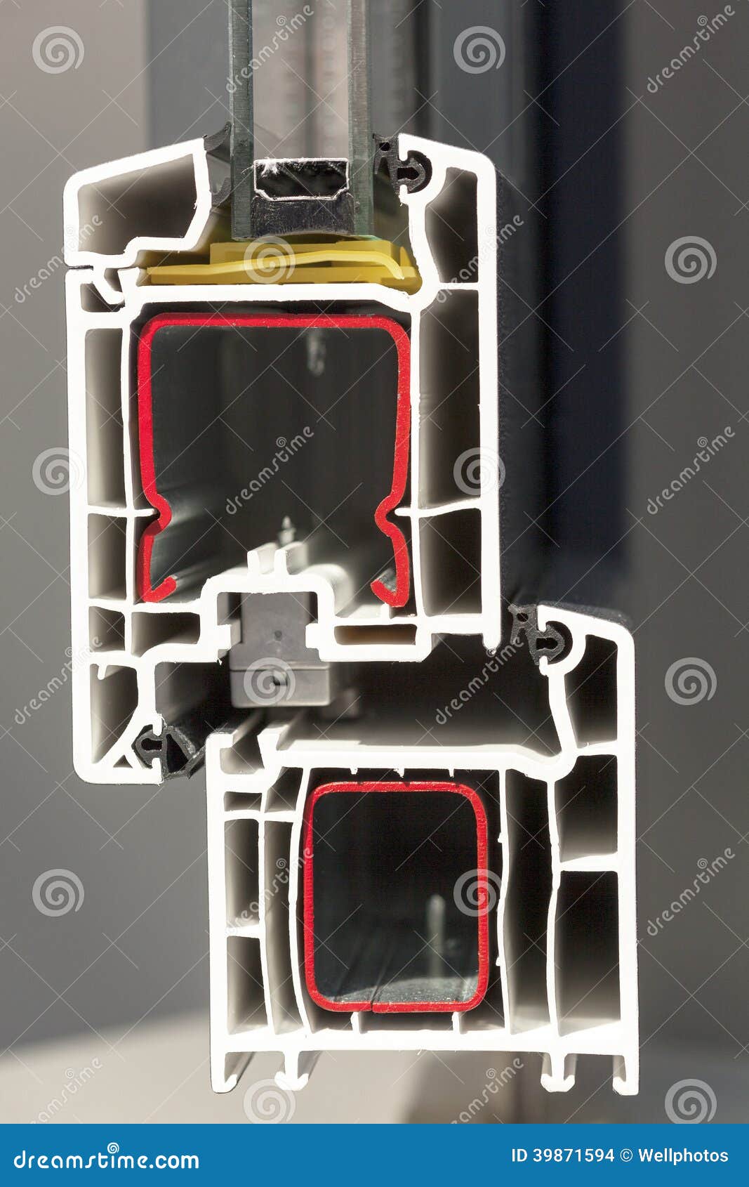 PVC window profile stock photo. Image of cross, energy - 39871594