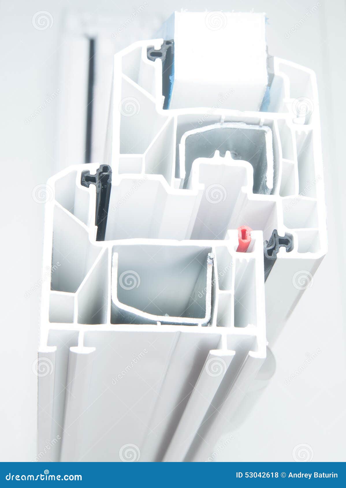 PVC Window Profile stock photo. Image of construction - 53042618