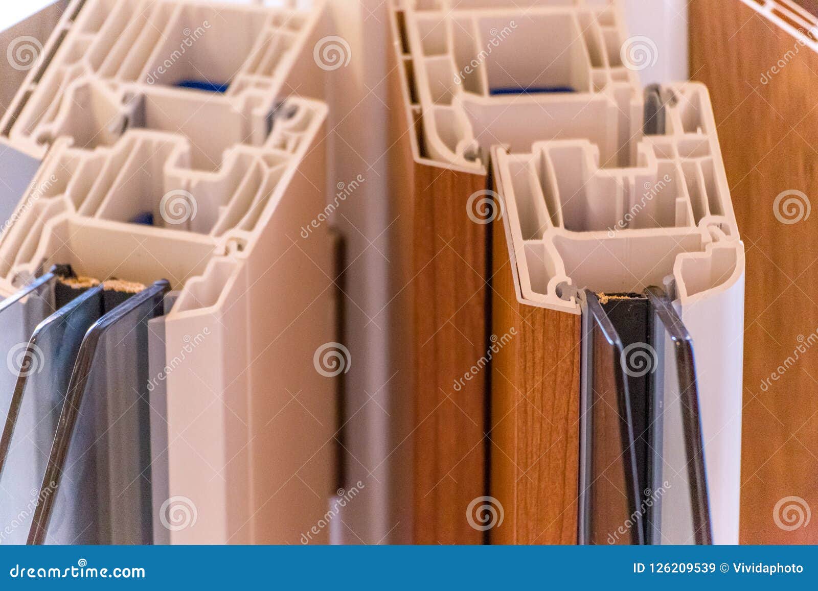 PVC Window Section stock image. Image of architecture - 126209539