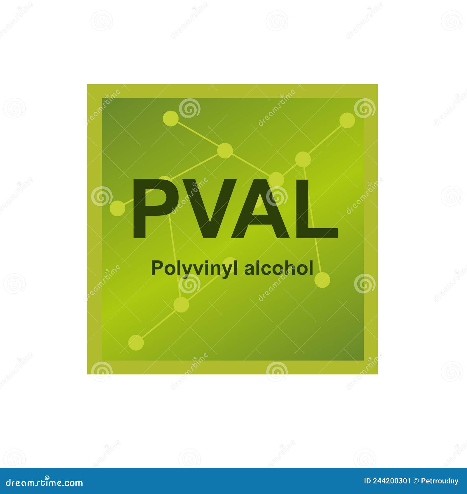 Polyvinyl Alcohol Molecular Structure, E1203, Ball And Stick 3d Model ...