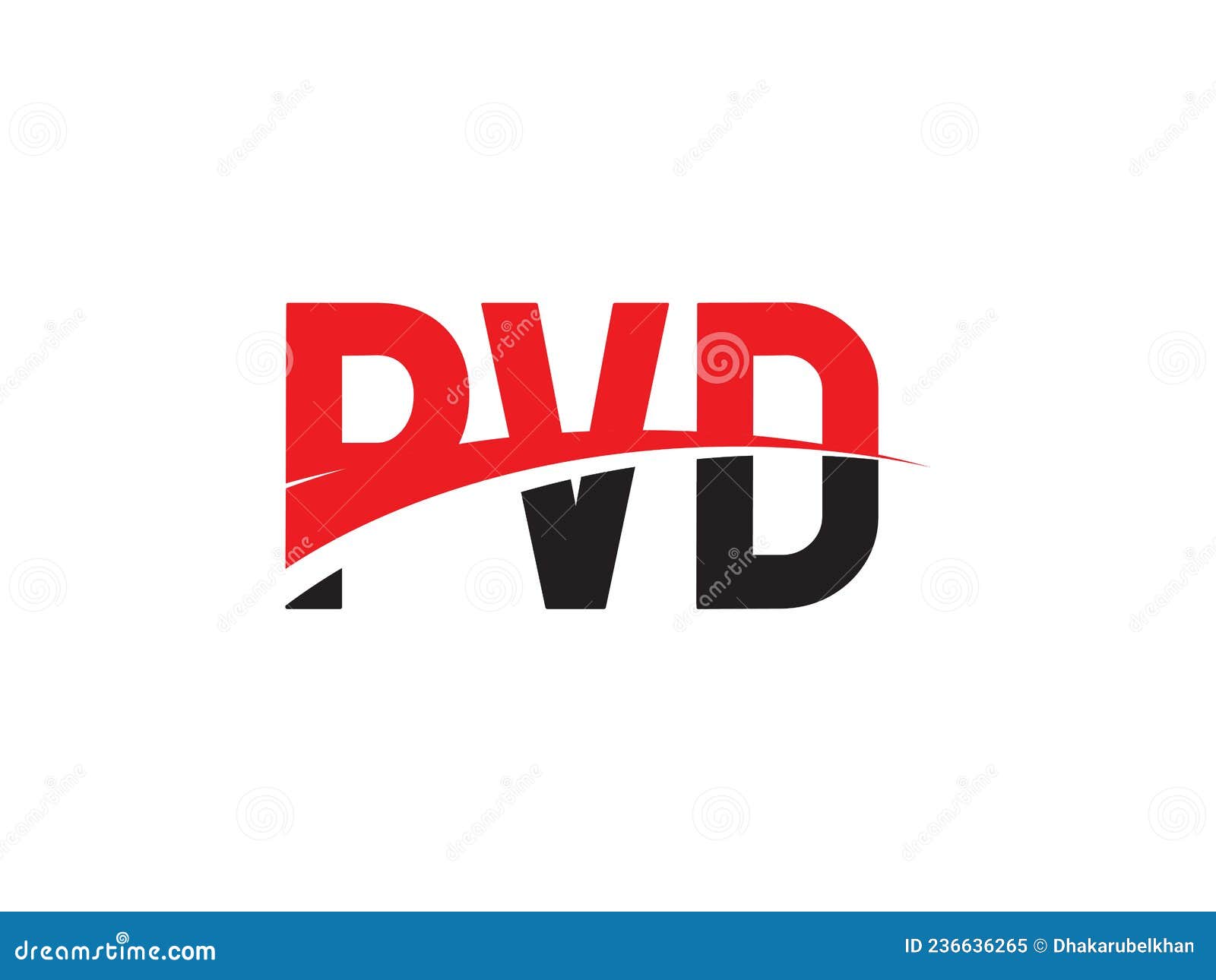 PVD Letter Initial Logo Design Vector Illustration Stock Vector ...
