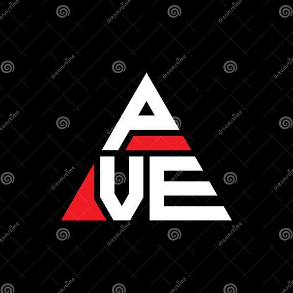 PVE Triangle Letter Logo Design with Triangle Shape. PVE Triangle Logo ...