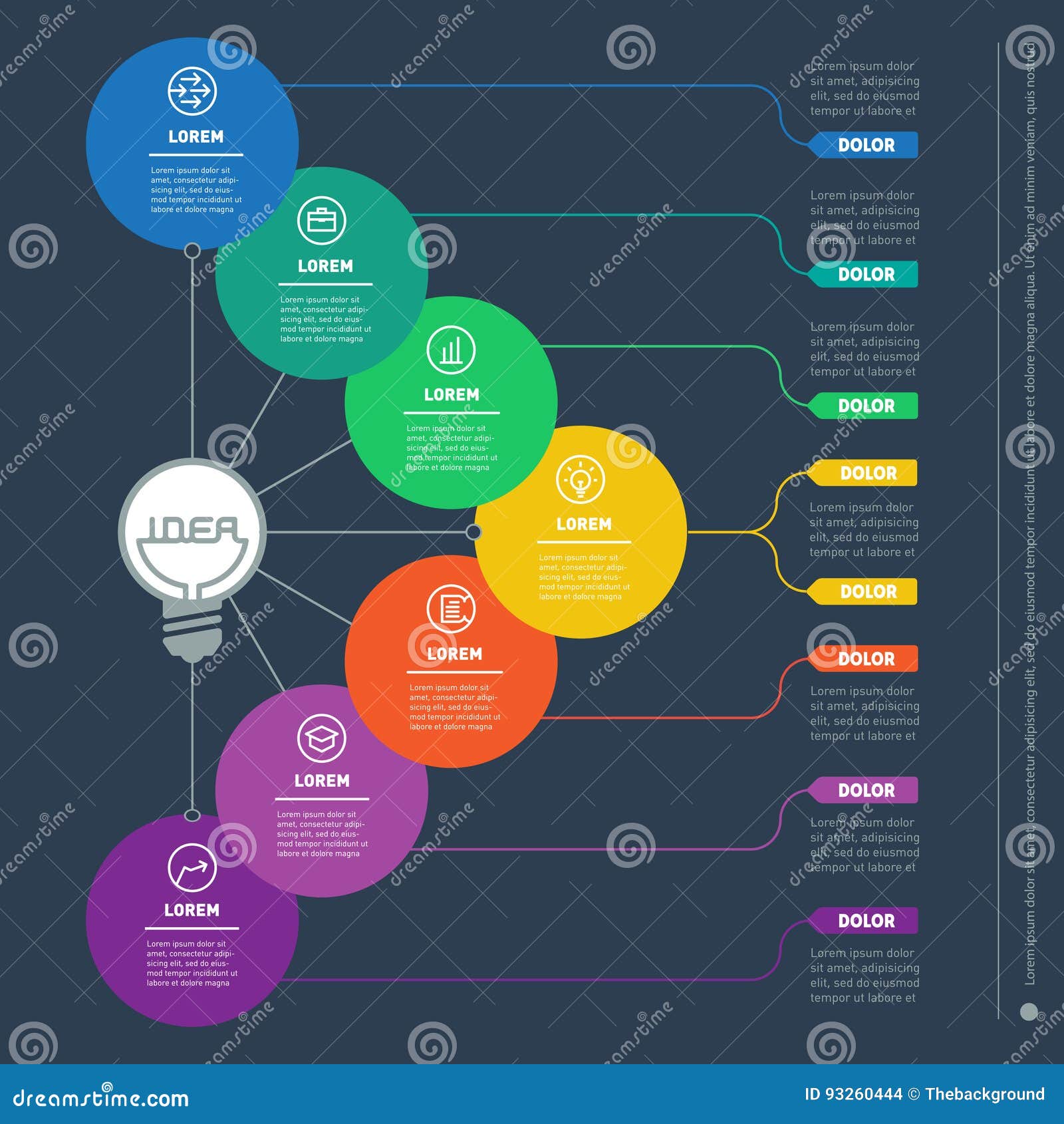 PVector Infographic of Technology or Education Process. Business Stock ...