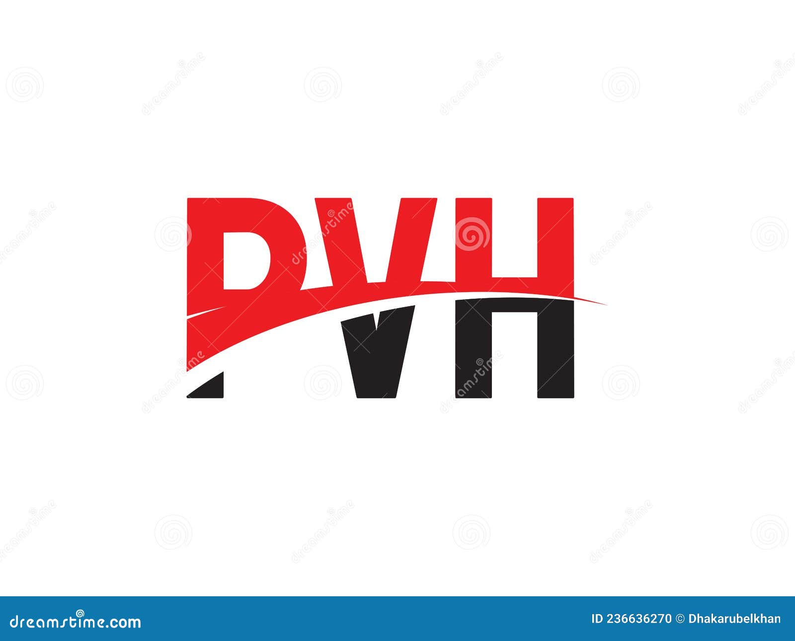 PVH Letter Initial Logo Design Vector Illustration Stock Vector ...