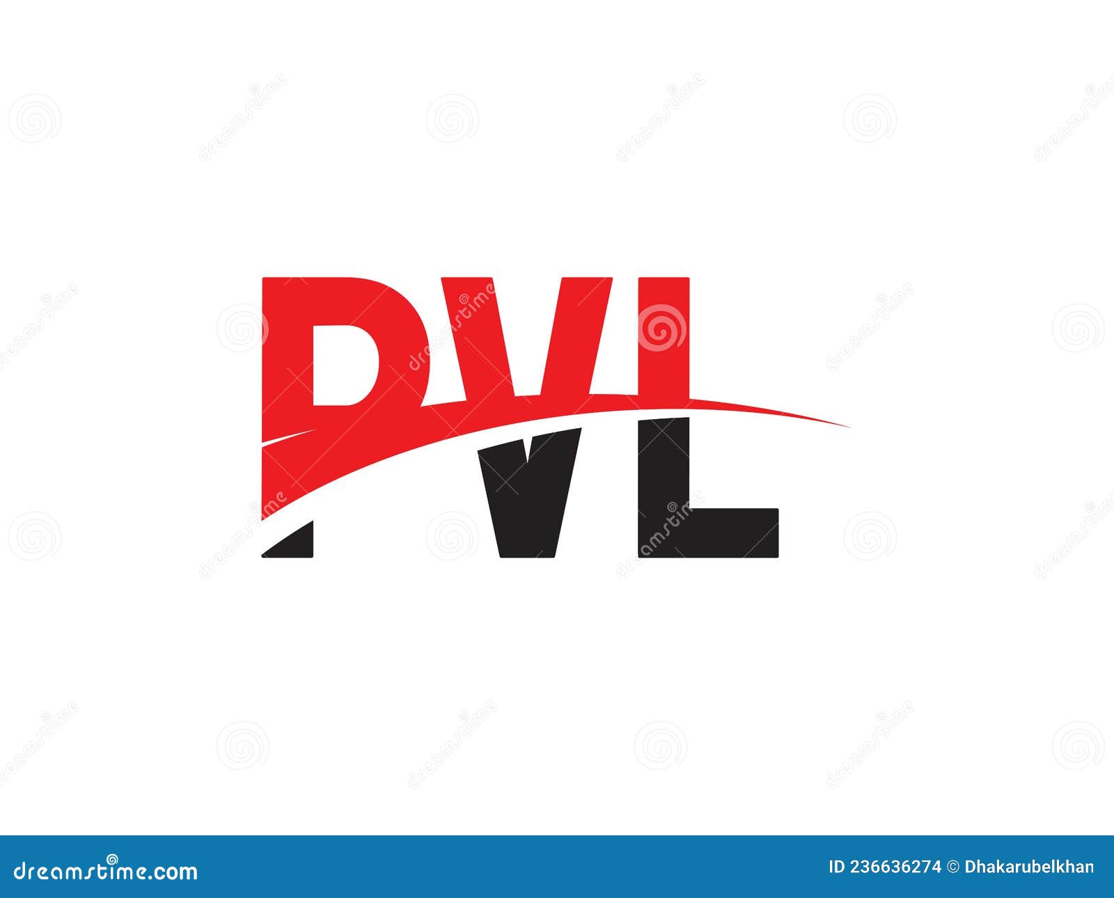 PVL Letter Initial Logo Design Vector Illustration Stock Vector ...